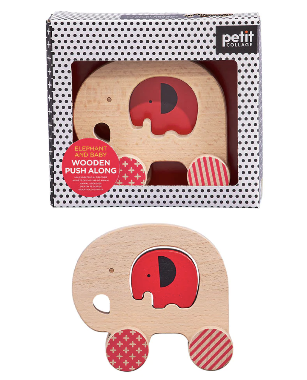 Wooden Push Along Elephant Toy | My Country Story